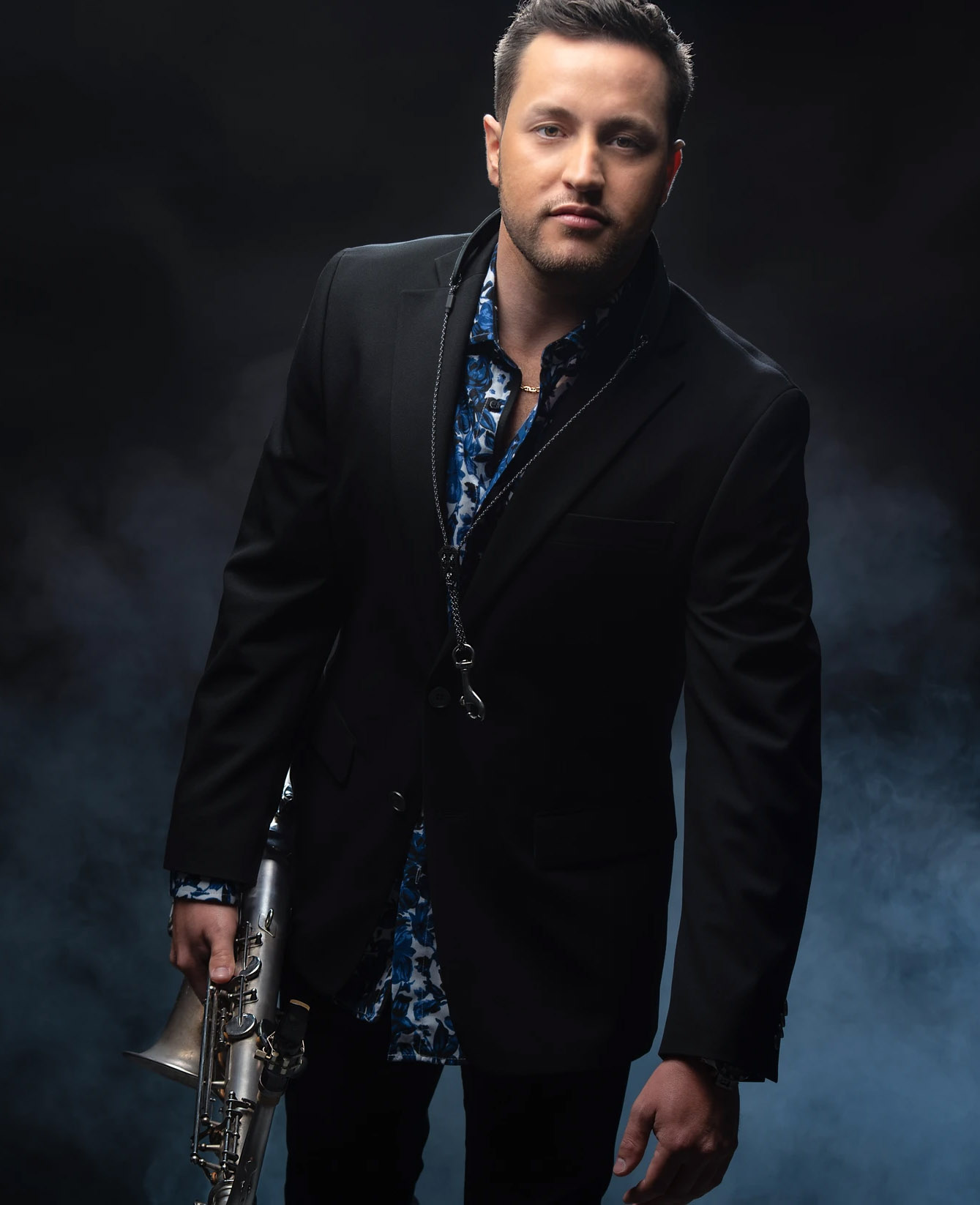 Kyle Schroeder shows off his Palladium Fellowship material Friday night ...